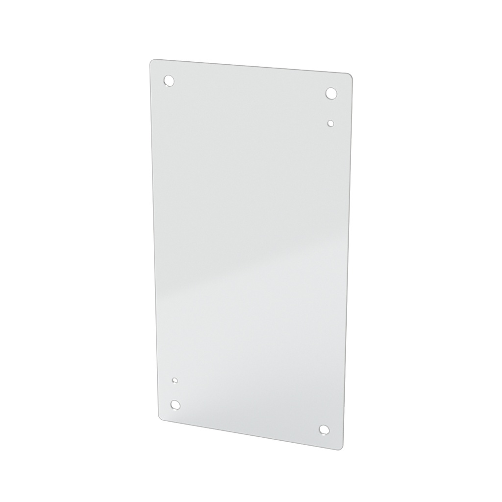 Enclosure Sub-Panel, 17" H x 9" W, Carbon Steel, Powder Coat White ...